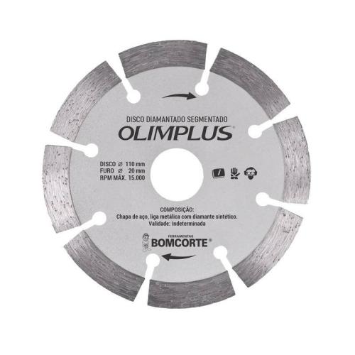 DISCO DIAMANTADO SEGMENTADO SECO OLIMPLUS - 4.1/2x20mm - BOM CORTE